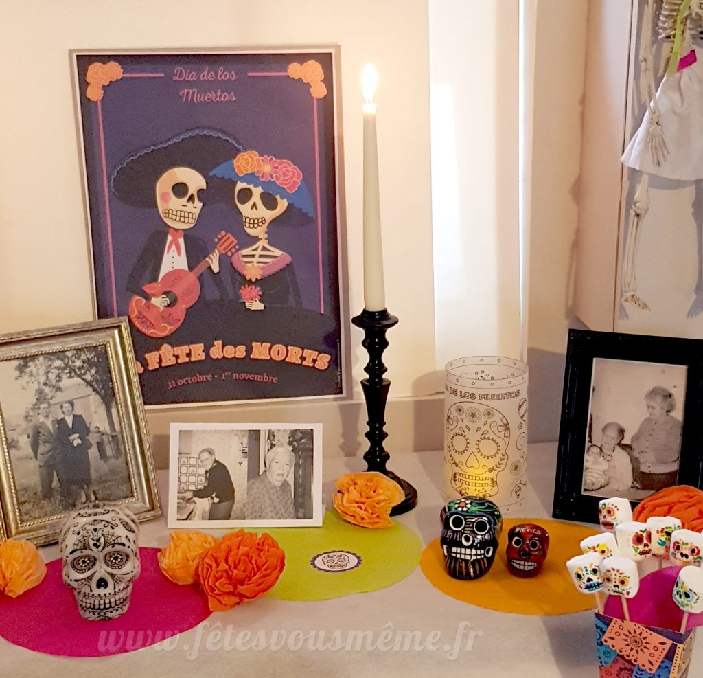 Autel "El dia de los muertos" • Fêtes vous même